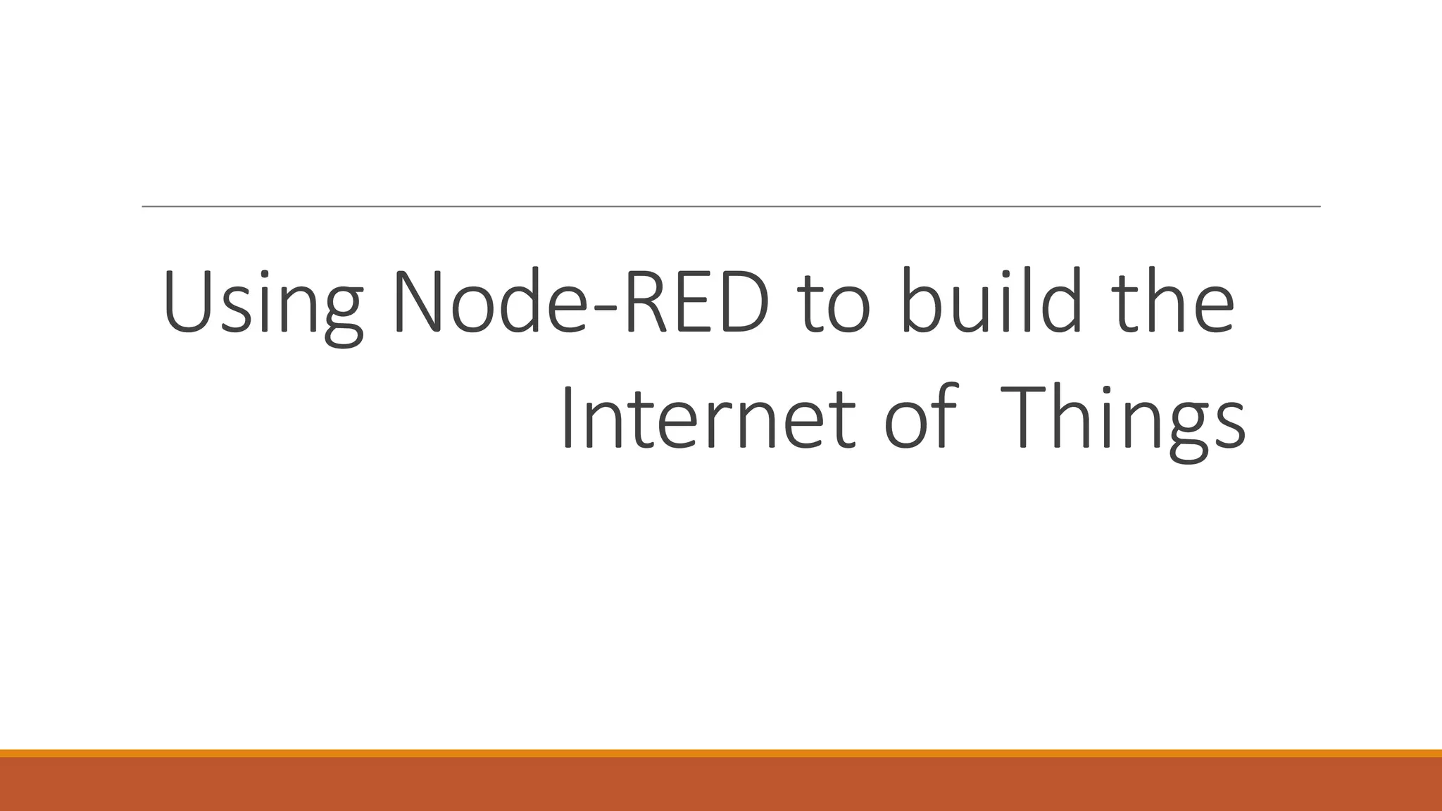 IoT Node-Red Presentation | PDF