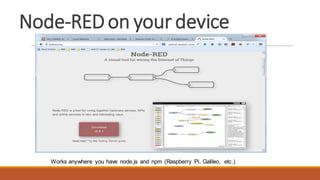 IoT Node-Red Presentation | PDF