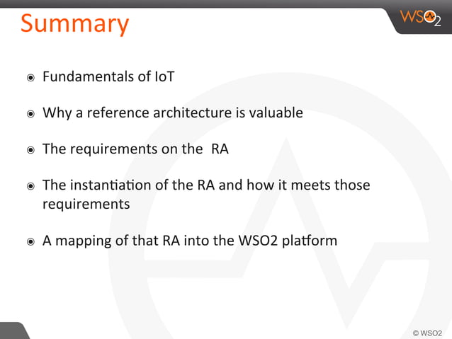 A Reference Architecture for IoT | PDF