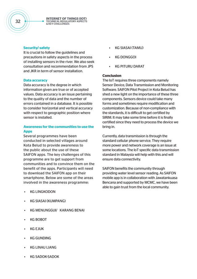 IoT - Technical Regulatory Aspects and Key Challenges | PDF | Internet | Computing