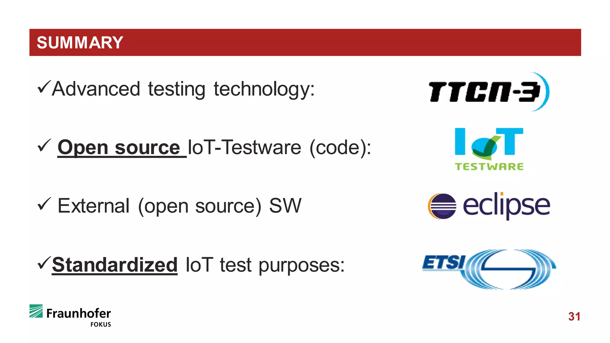 Test Execution Infrastructure For Iot Quality Analysis Ppt