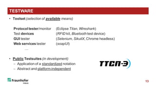 Test Execution Infrastructure for IoT Quality analysis | PDF