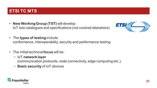 Test Execution Infrastructure for IoT Quality analysis | PDF