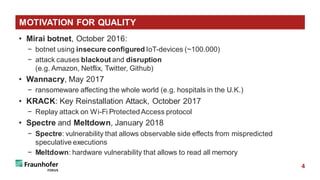Test Execution Infrastructure for IoT Quality analysis | PDF