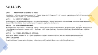 IOT- UNIT-1.pptx | Internet of Things | Internet