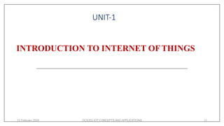 IOT UNIT 1 INTRODUCTION TO INTERNET OF THINGS | PDF