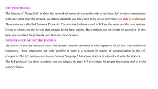 IOT -UNIT-3.pptx PROTOCOLS AND TECHNOLOGIES BEHIND IOT | PPTX | Internet of Things | Internet