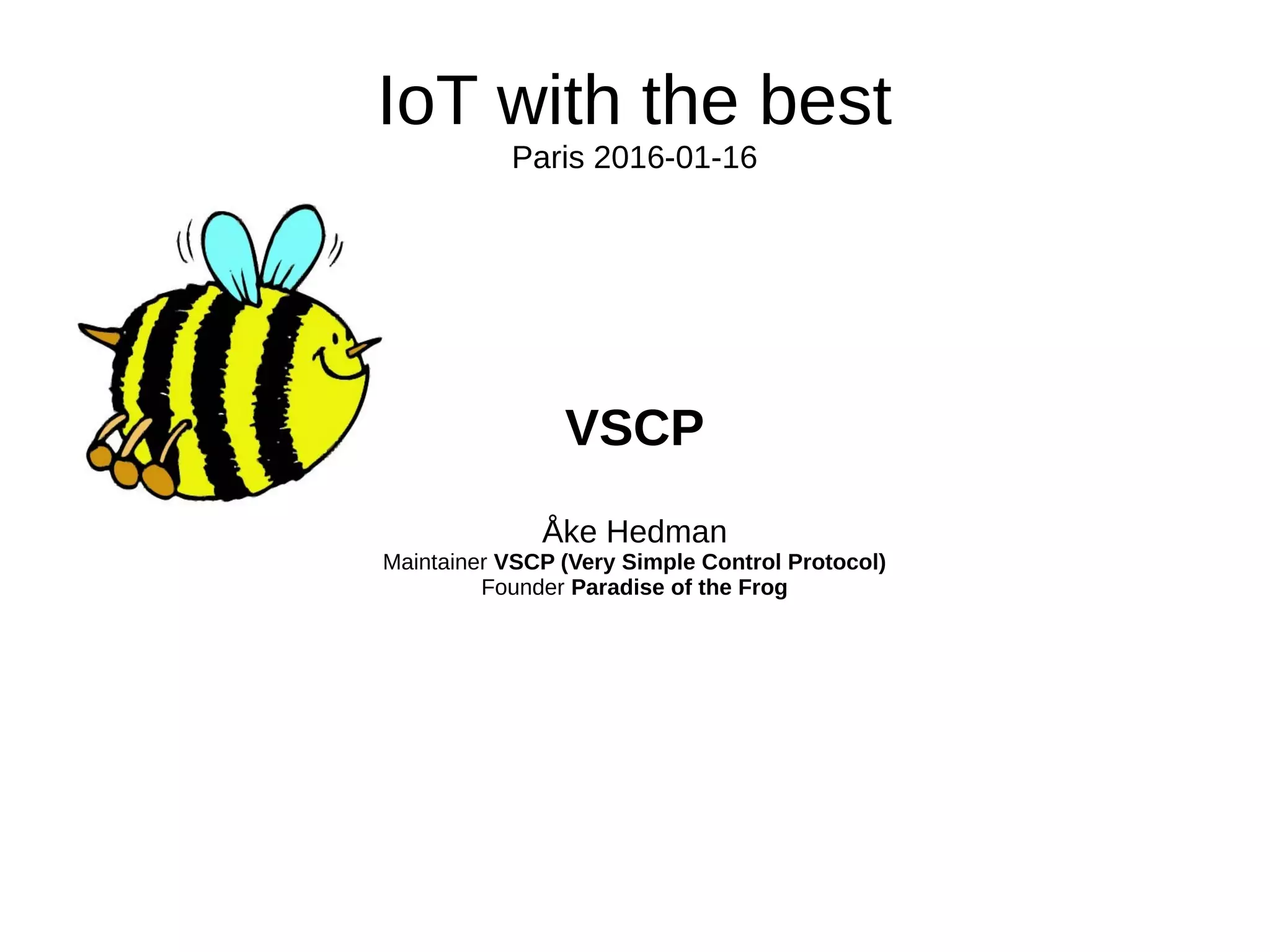 Iot with-the-best & VSCP | PPT
