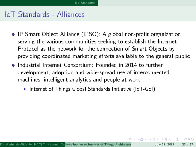 Introduction to IoT Architectures and Protocols | PDF
