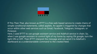 IoT Based Home Automation System Presantation | PPTX