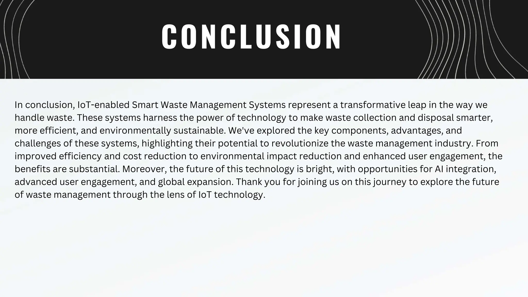 Iot Enabled waste management system.pptx | Technology Industry | Industries