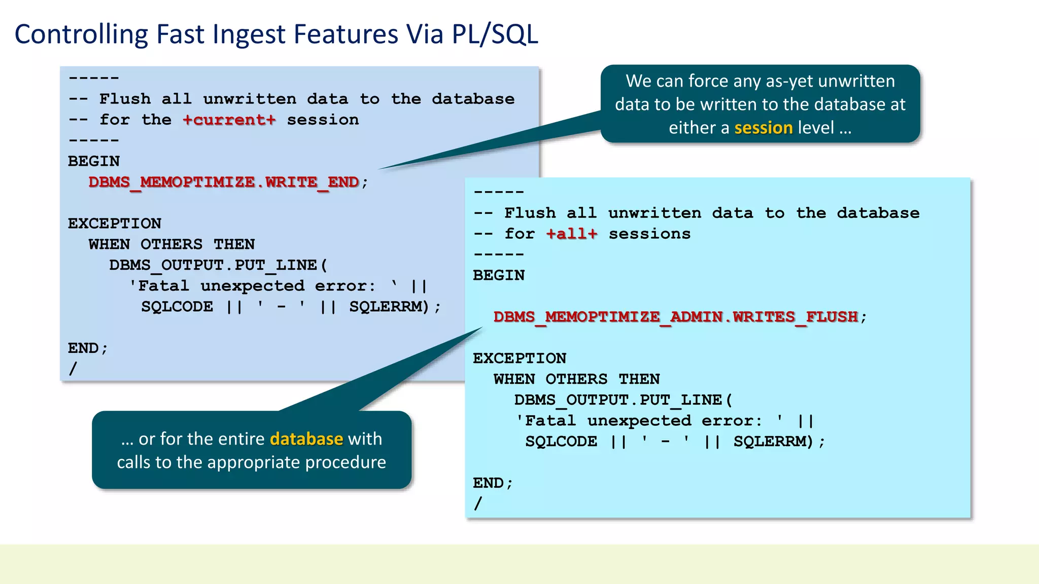 Fast and Furious: Handling Edge Computing Data With Oracle 19c Fast ...