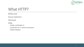 Lecture 5 - Webservers for the Internet of Things | PDF
