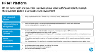HP Iot platform and solution plans | PDF