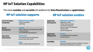 HP Iot platform and solution plans | PDF