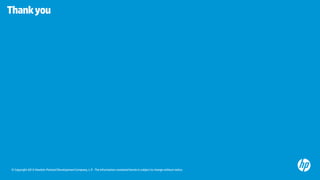 HP Iot platform and solution plans | PDF