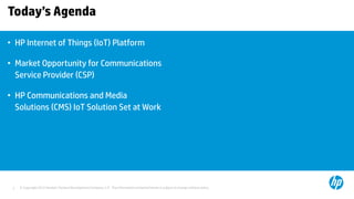 HP Iot platform and solution plans | PDF