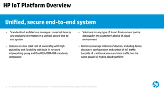 HP Iot platform and solution plans | PDF