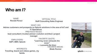 IoT Analytics @ splunk | PPT