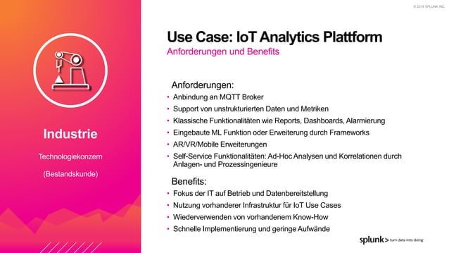 IoT Analytics @ splunk | PPT