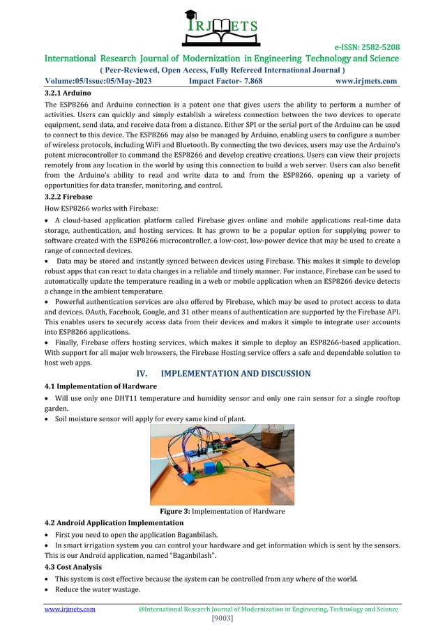 IOT AND ARTIFICIAL INTELLIGENCE BASED SMART GARDENING AND IRRIGATION SYSTEM.pdf | Internet ...