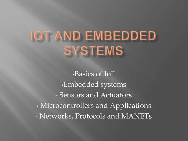 IoT and embedded systems.pptx