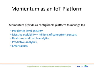 Momentum in Big Data, IoT and Machine Intelligence | PPT