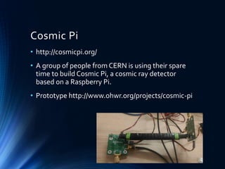 IoT and Physics - from a simple pendulum to cosmic rays | PPT