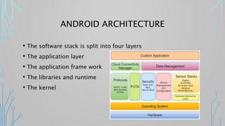 Iot andriod app development | PPTX | Operating Systems | Computer Software and Applications