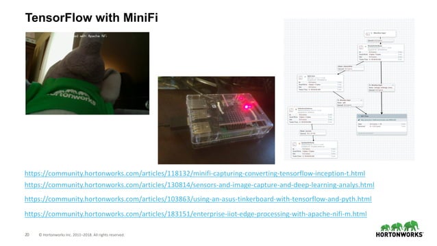 IoT Edge Processing with Apache NiFi and MiniFi and Apache MXNet for IoT NY 2018 | PPT