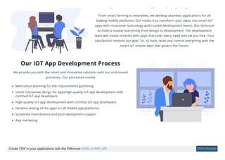 IoT App Development Company India, Hire IoT Developers | PPT