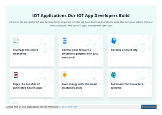 IoT App Development Company India, Hire IoT Developers | PPT