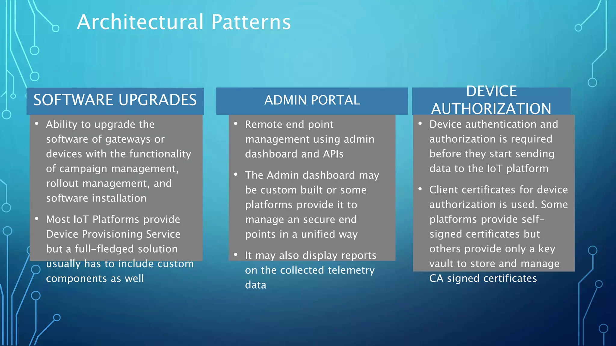 IoT architectural patterns | PPT