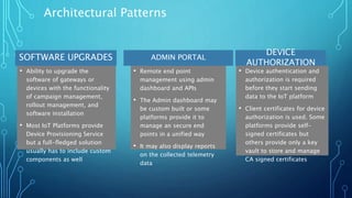 IoT architectural patterns | PPT