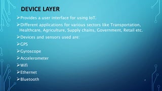 Iot architecture | PPTX
