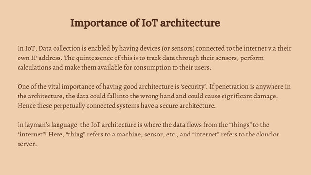 Iot Architecture Pdf