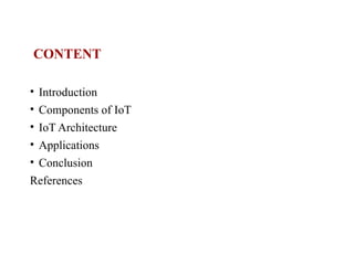 Internet of things Architecture in iot with components | PPT