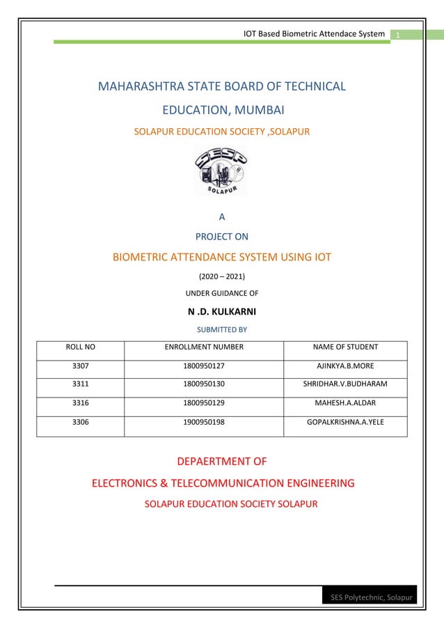 Iot Attendance System Using Fingerprint Module Pdf Internet Computing