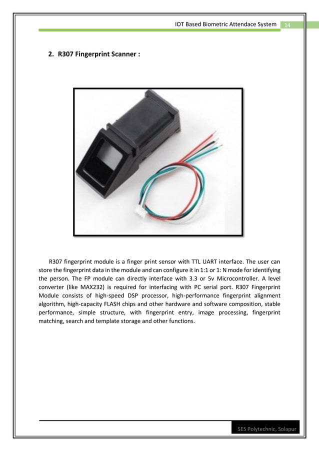 Iot Attendance System Using Fingerprint Module Pdf Internet Computing