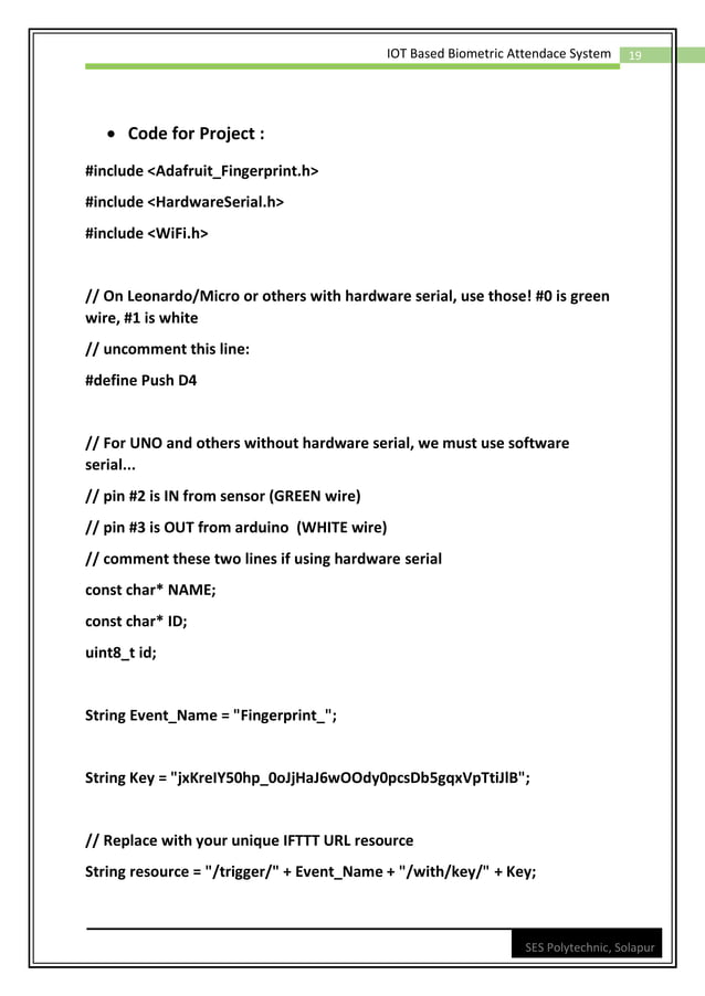 Iot attendance system using fingerprint module | PDF | Internet | Computing