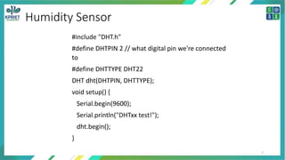IoTA Unit 3.pptx programming and interfaces sensor | PPT