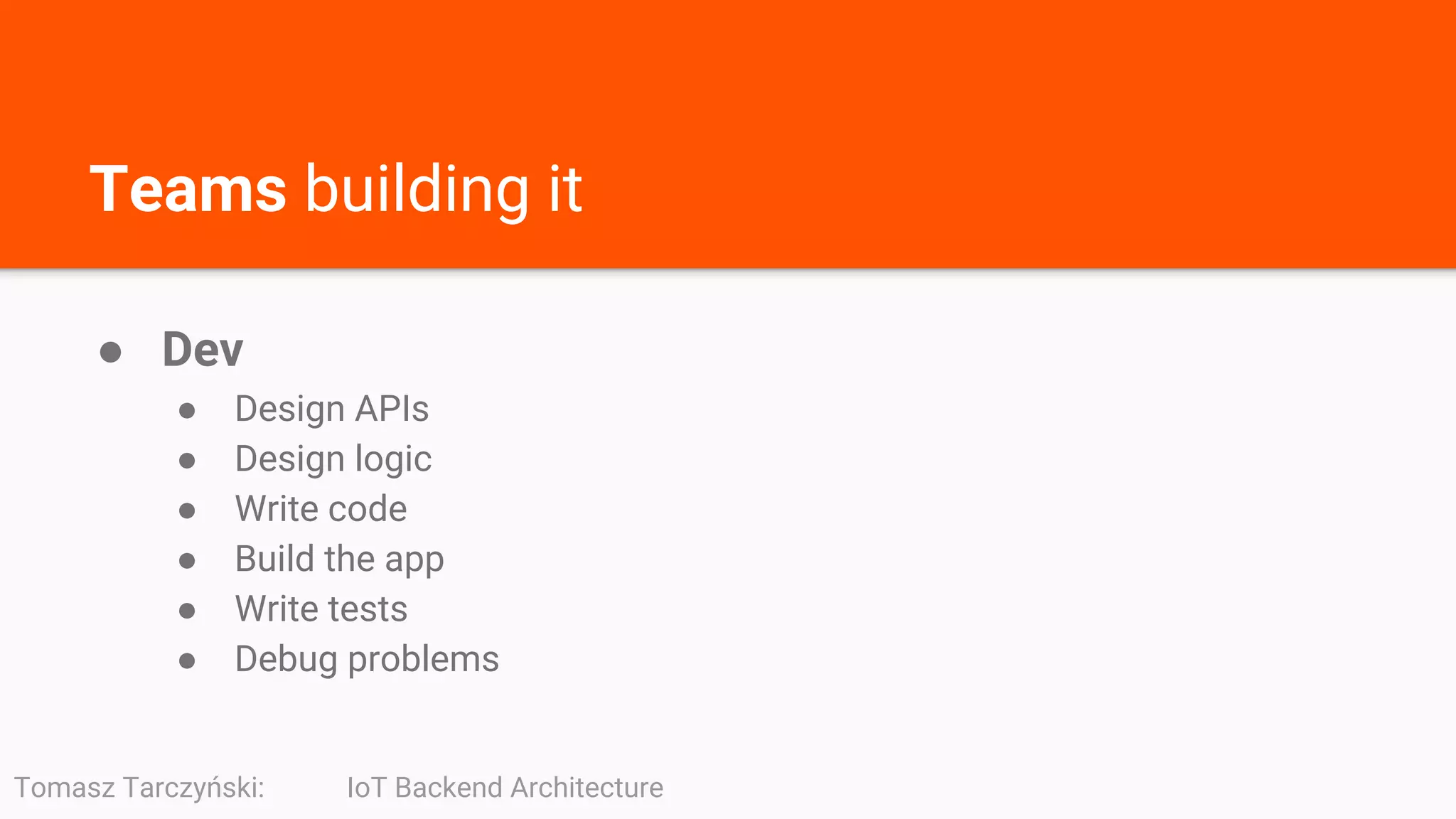 IoT backend architecture | PPT