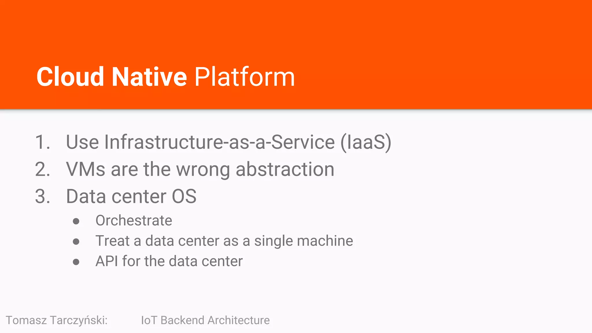 IoT backend architecture | PDF
