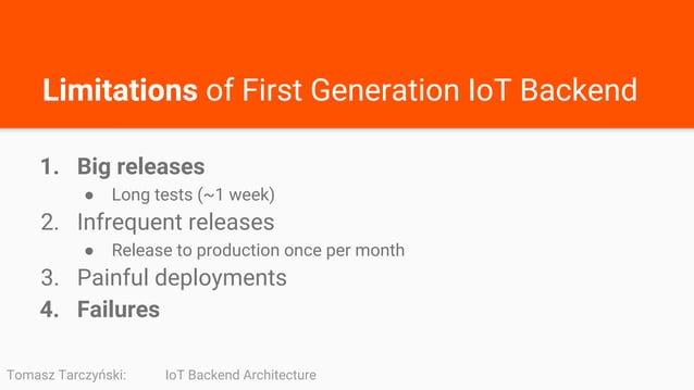 IoT backend architecture | PDF