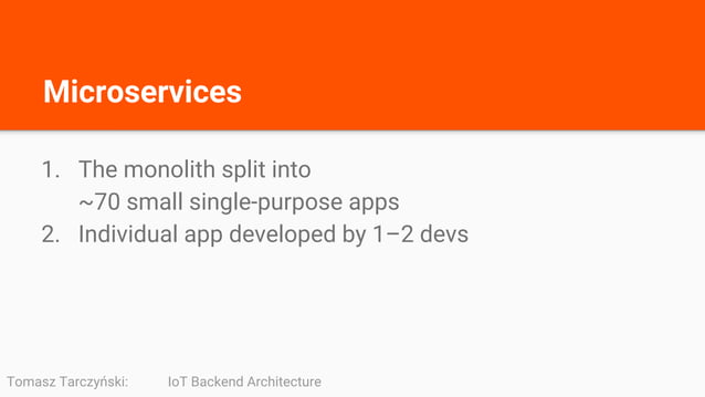 IoT backend architecture | PDF