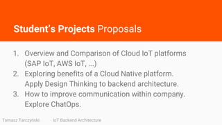 IoT backend architecture | PPT