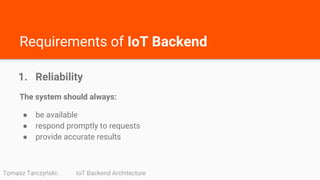IoT backend architecture | PPT
