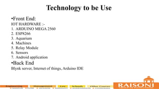 IOT based Automated System for Aquarium and Plants | PPTX