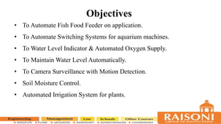 IOT based Automated System for Aquarium and Plants | PPTX