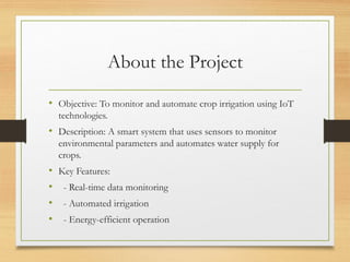 IoT_Based_Crop_Management_System for agriculture | PPT